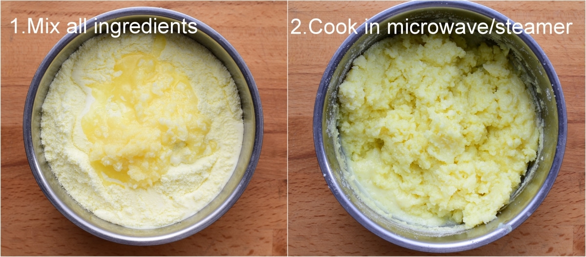 making mawa in microwave or instant khoya