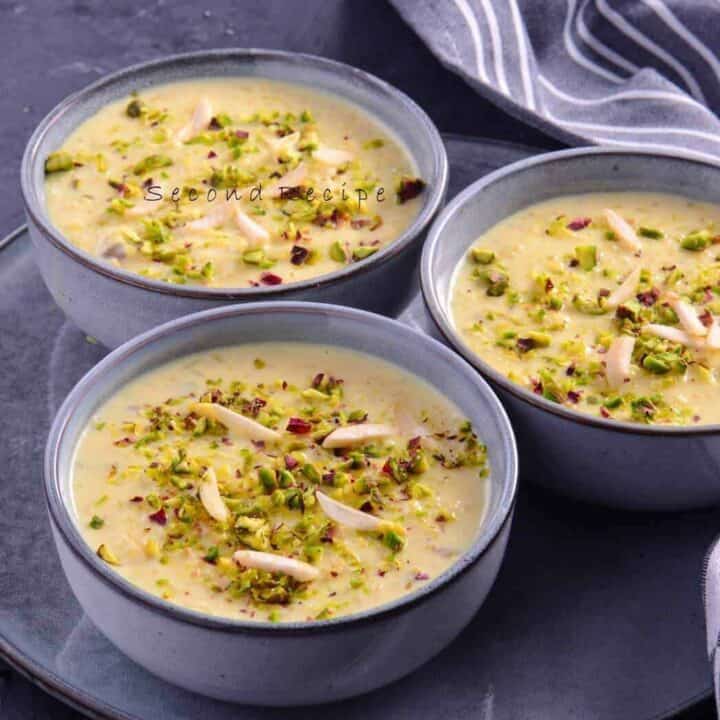 Kesar Pista kheer| saffron rice pudding - SecondRecipe