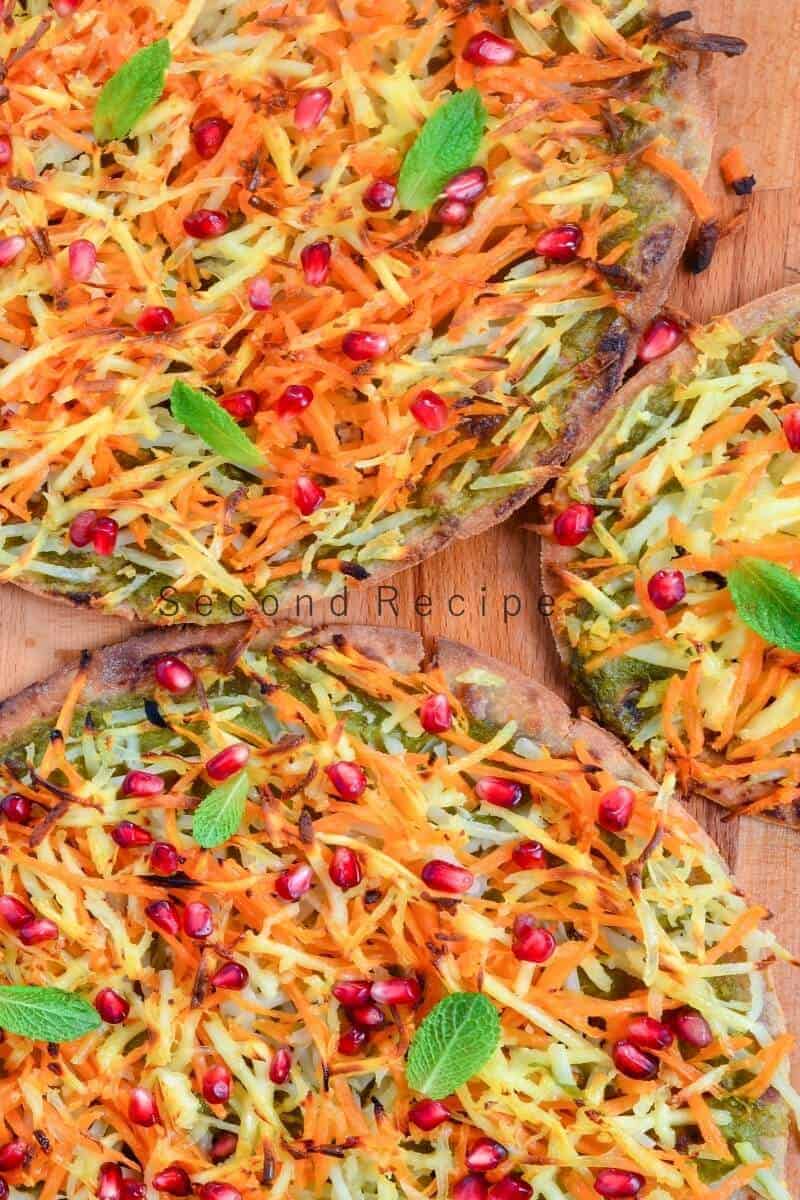 Falhari Pizza | Vrat pizza | Falahari pizza recipe - SecondRecipe