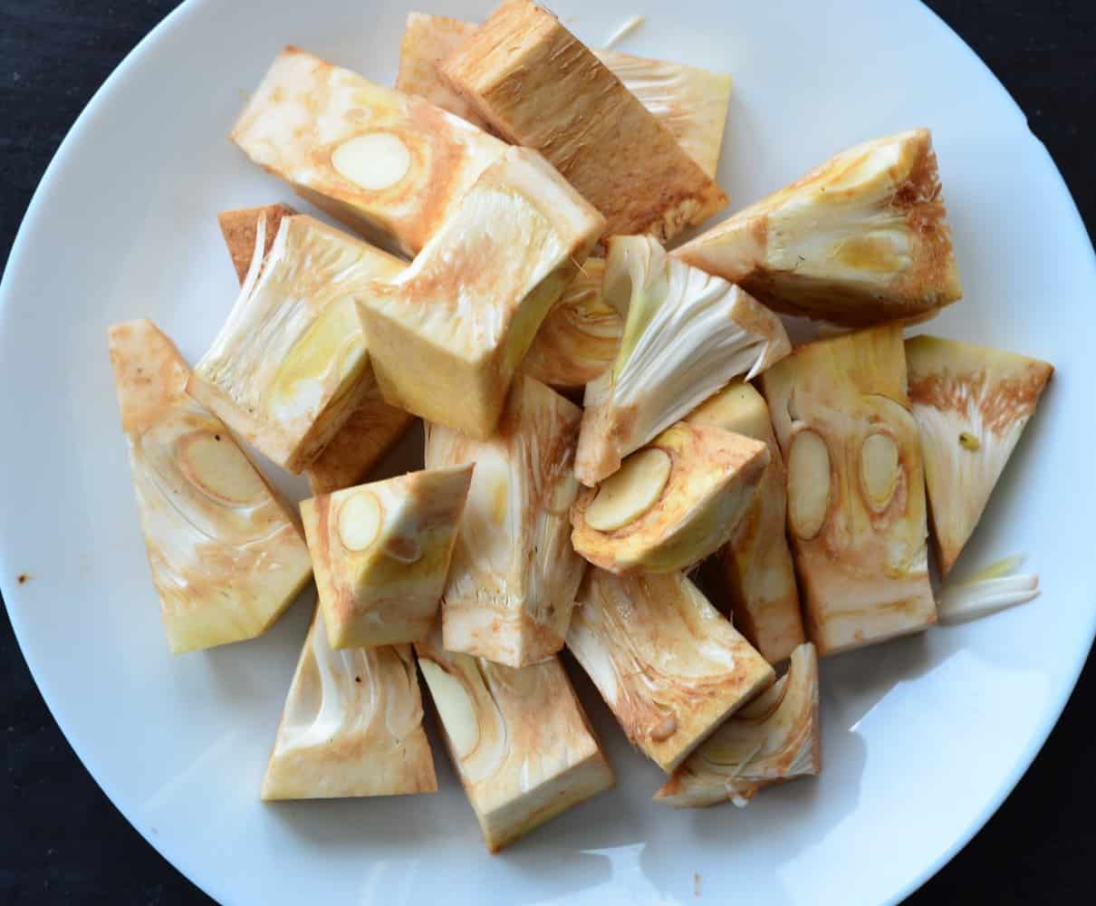 Easy Vegan Jackfruit curry | Air fried jackfruit curry - SecondRecipe