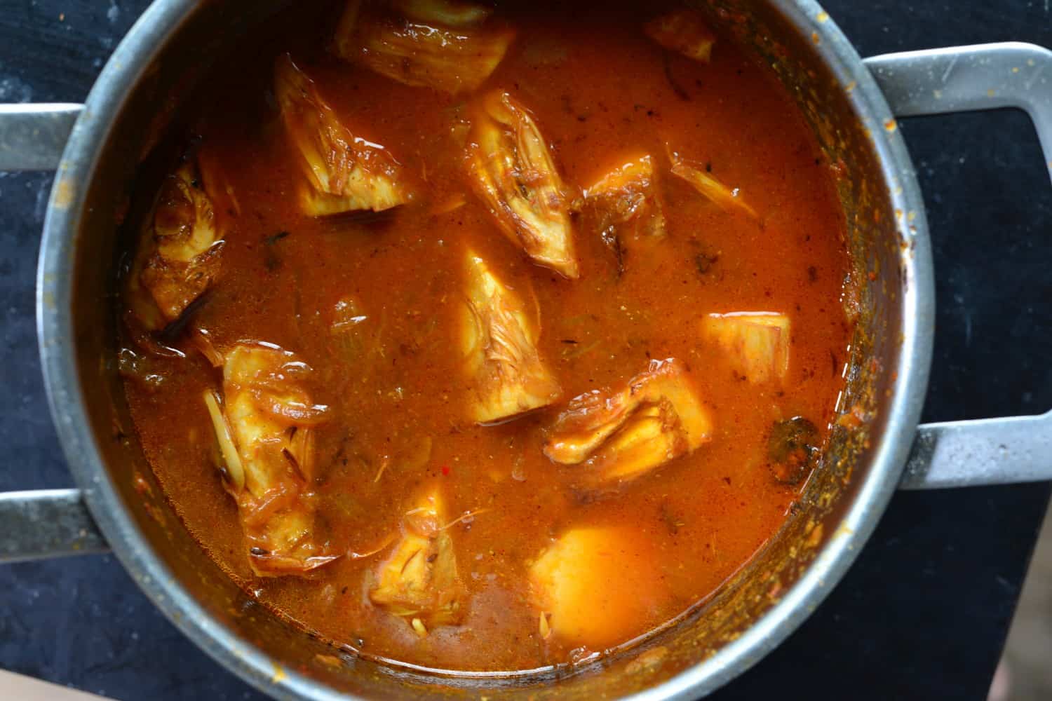 Jackfruit curry | Air fried jackfruit curry - SecondRecipe