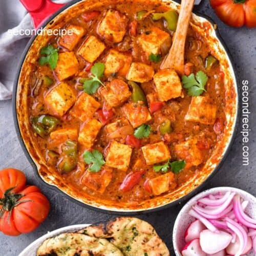 Kadai Paneer dhaba style | kadai paneer masala recipe - SecondRecipe