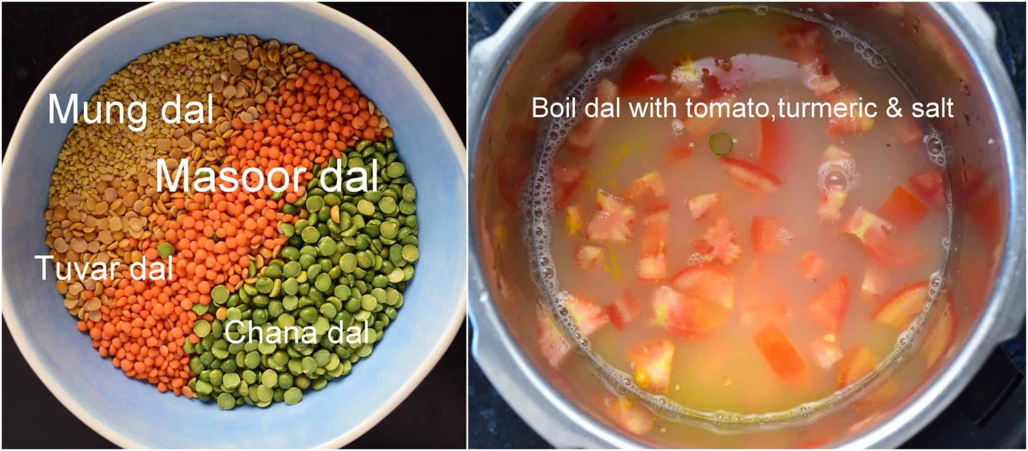 Mixed dal tadka dhaba style | Easy dal tadka recipe - SecondRecipe