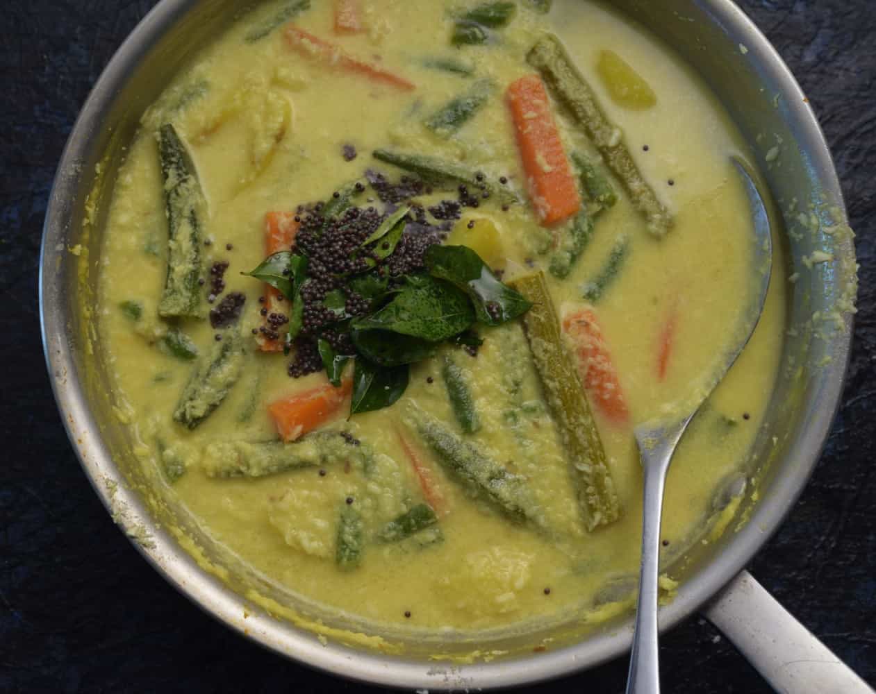 avial kerala recipe | kerala-style mixed veg curry - SecondRecipe