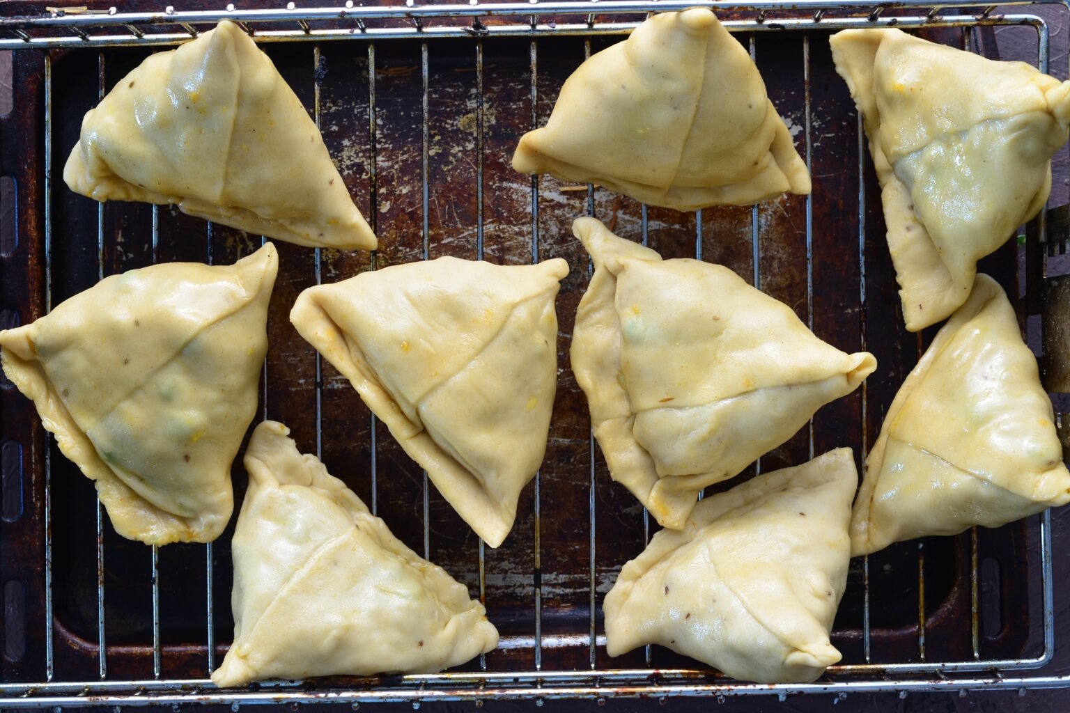Baked vegetable Samosa | Easy Air Fryer Samosa recipe - SecondRecipe