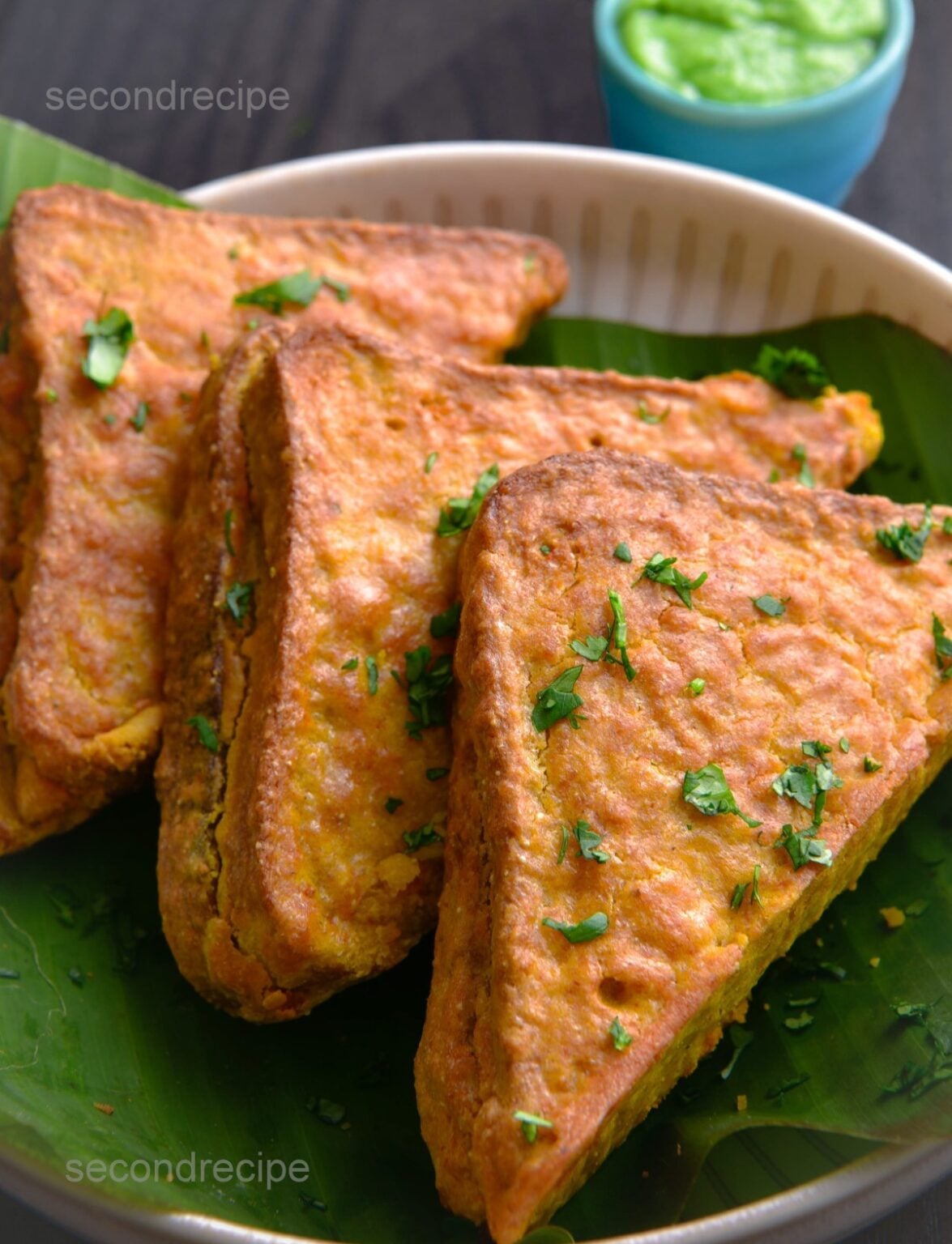 Air fryer Bread Pakora| stuffed bread pakora - SecondRecipe