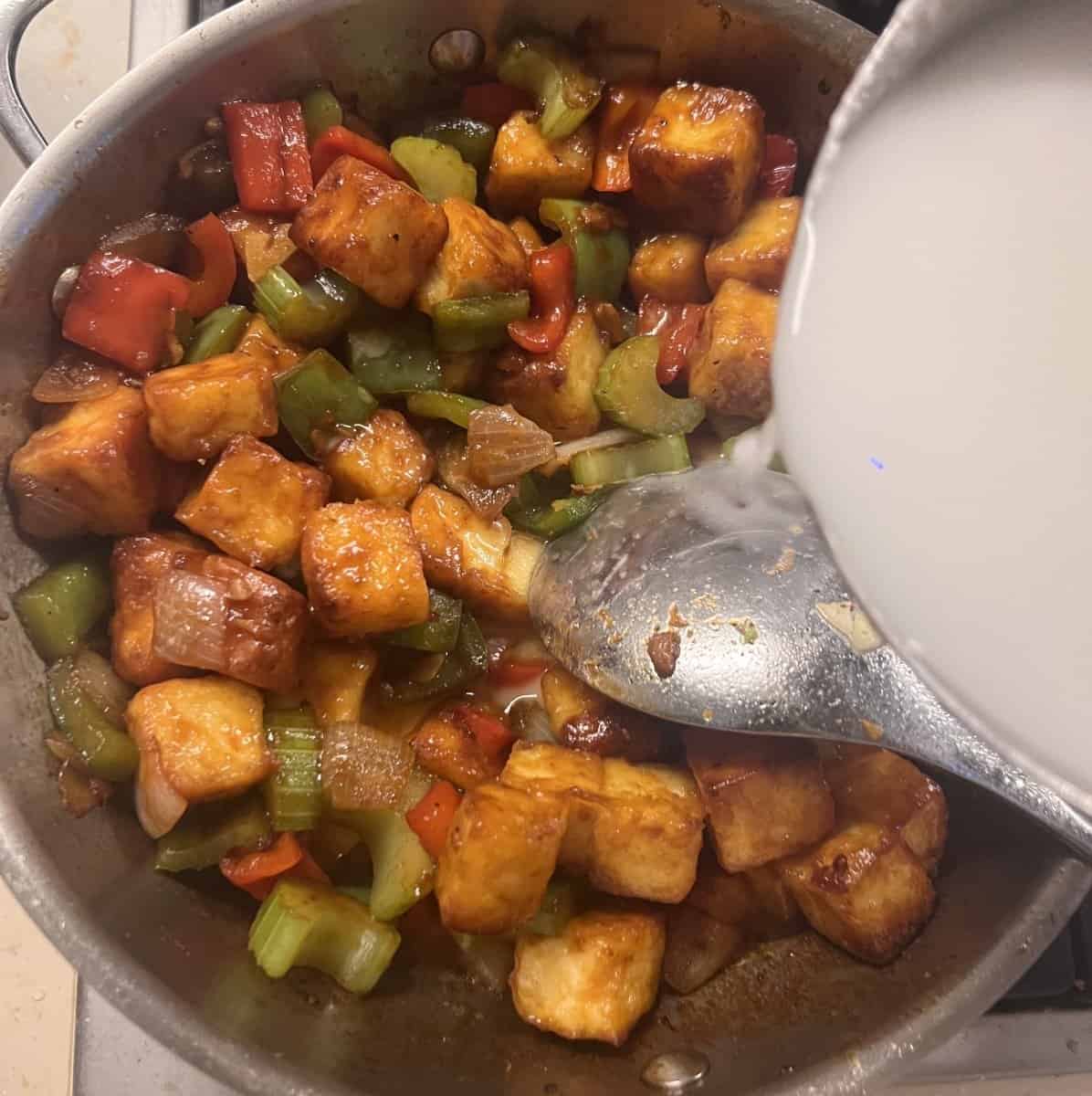 Easy Chilli paneer recipe ( Air fryer / Oven) - SecondRecipe
