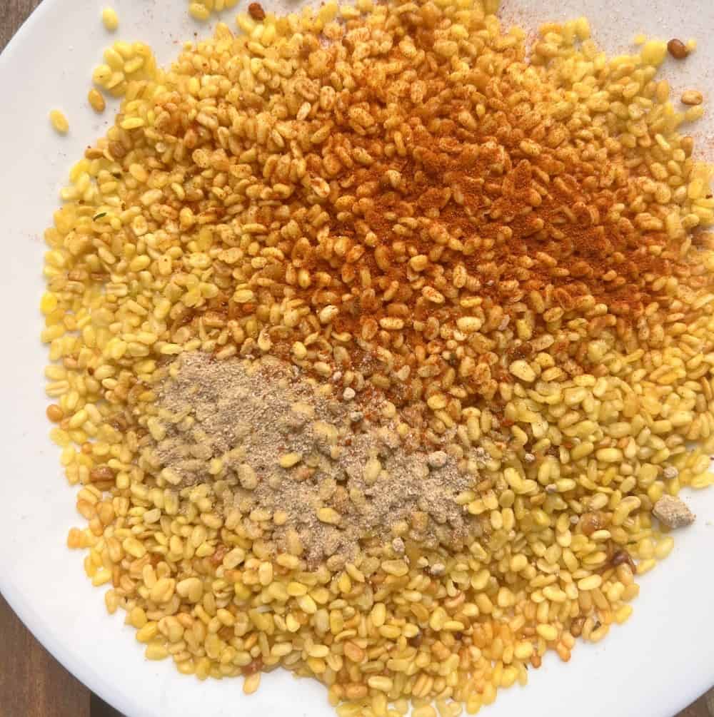 Air fried Moong dal - SecondRecipe