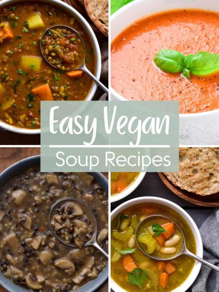 vegetable azuki bean soup | vegan adzuki beans soup - SecondRecipe