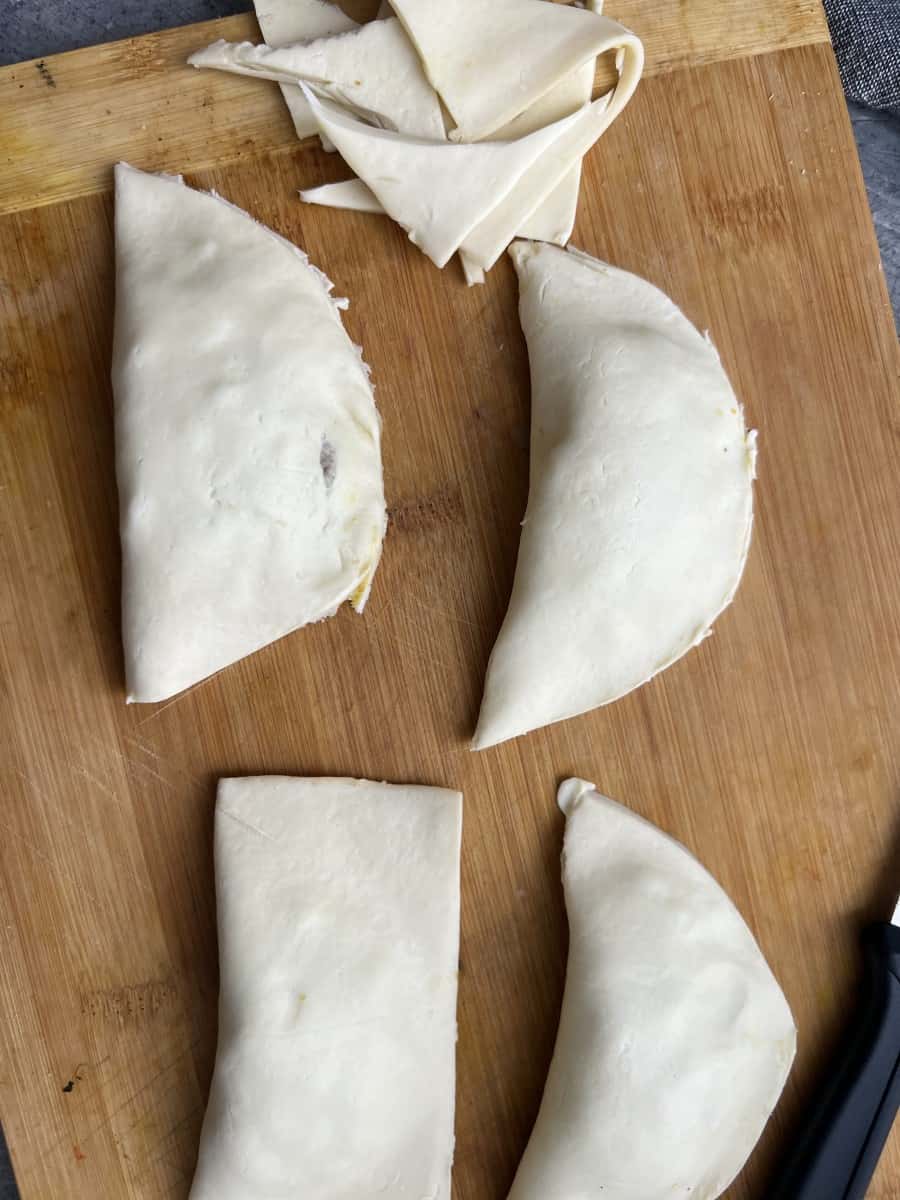 Air fryer vegetable pasties | air fried vegan pasties - SecondRecipe