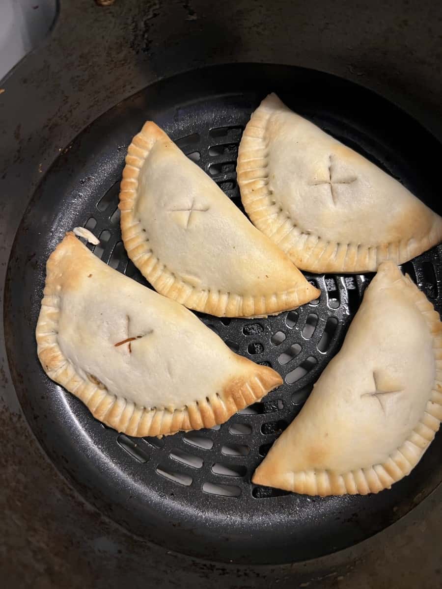 Air fryer vegetable pasties | air fried vegan pasties - SecondRecipe