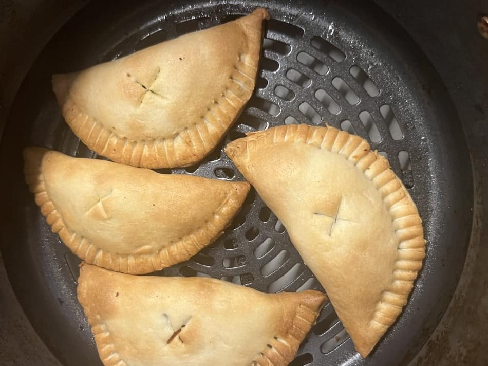 Air fryer vegetable pasties | air fried vegan pasties - SecondRecipe