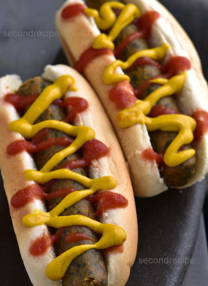 Ikea Veggie dog | homemade vegetarian hot dog recipe - SecondRecipe