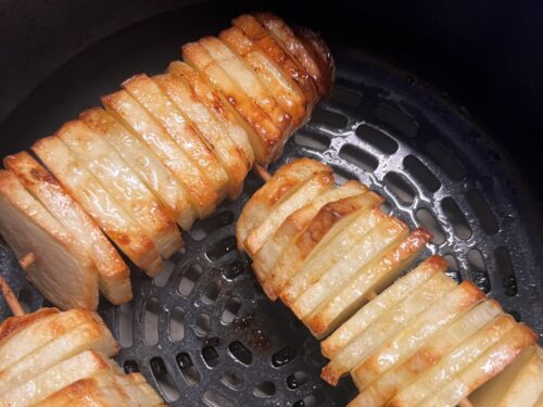 Air fryer Christmas potatoes | potato christmas tree - SecondRecipe