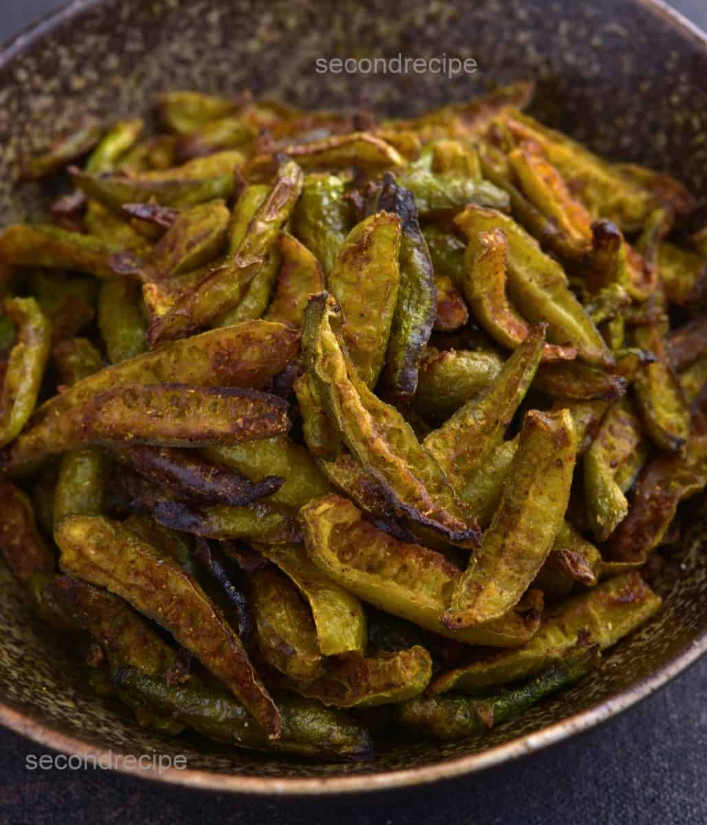 air fryer tindora fry | fried ivy gourd in air fryer - SecondRecipe