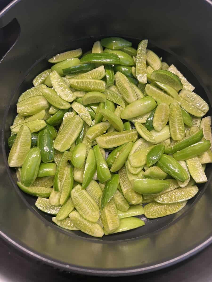 air fryer tindora fry | fried ivy gourd in air fryer - SecondRecipe