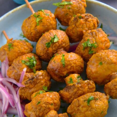 how to make Air fryer tandoori mushroom tikka recipe - SecondRecipe