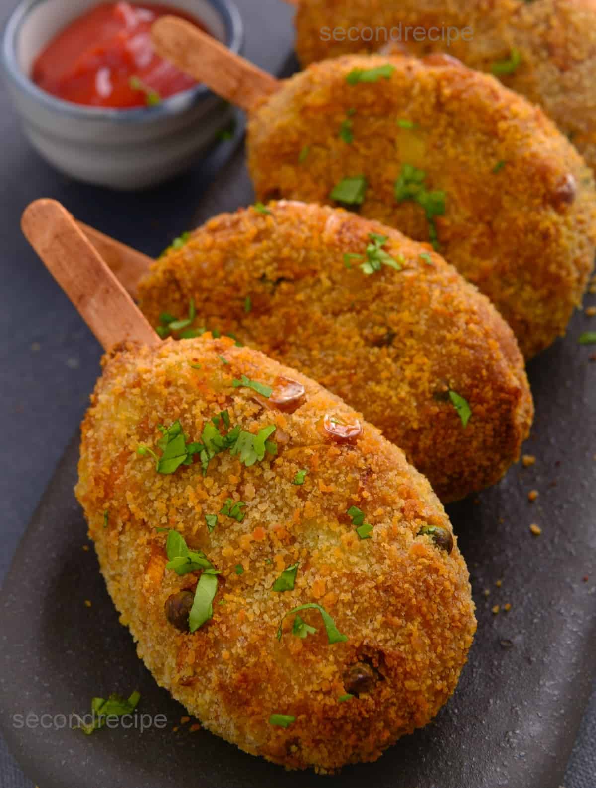 crispy veg lollilop recipe | airfryer vegetable lollilop - SecondRecipe