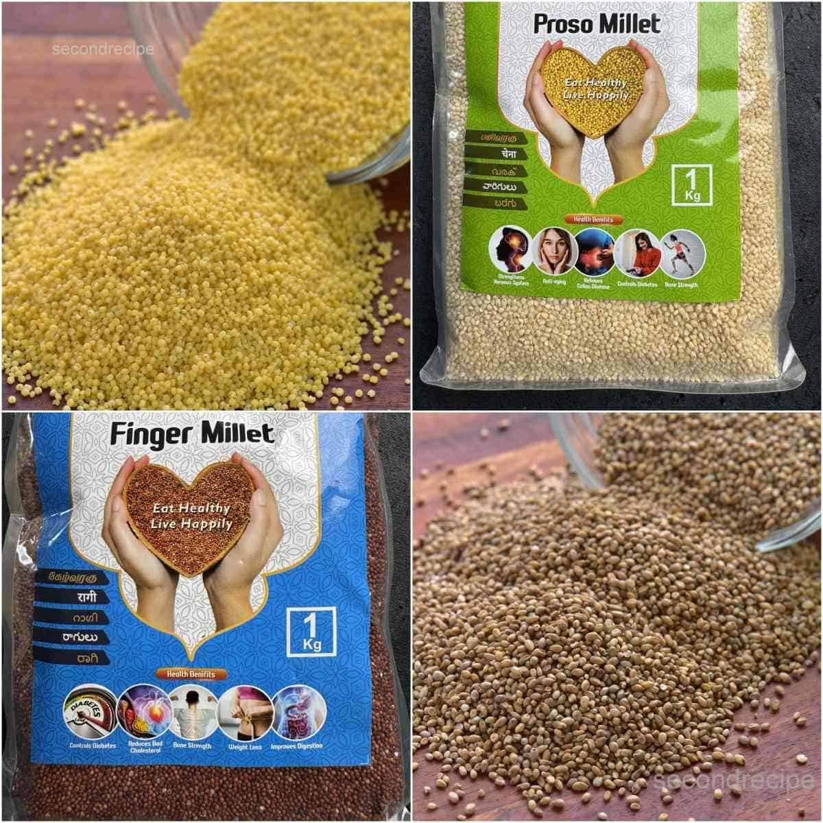 millets with names | Glossary of millet grains - SecondRecipe