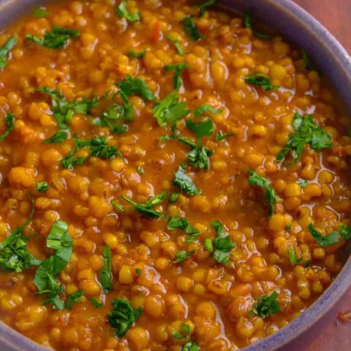 Instant pot moth beans recipe | easy moth dal curry - SecondRecipe