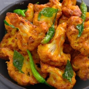 Cauliflower 65 in Air Fryer | Crispy Gobi 65 Recipe - SecondRecipe