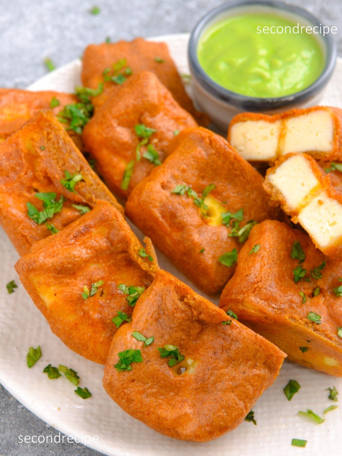 Air fryer paneer pakora - SecondRecipe