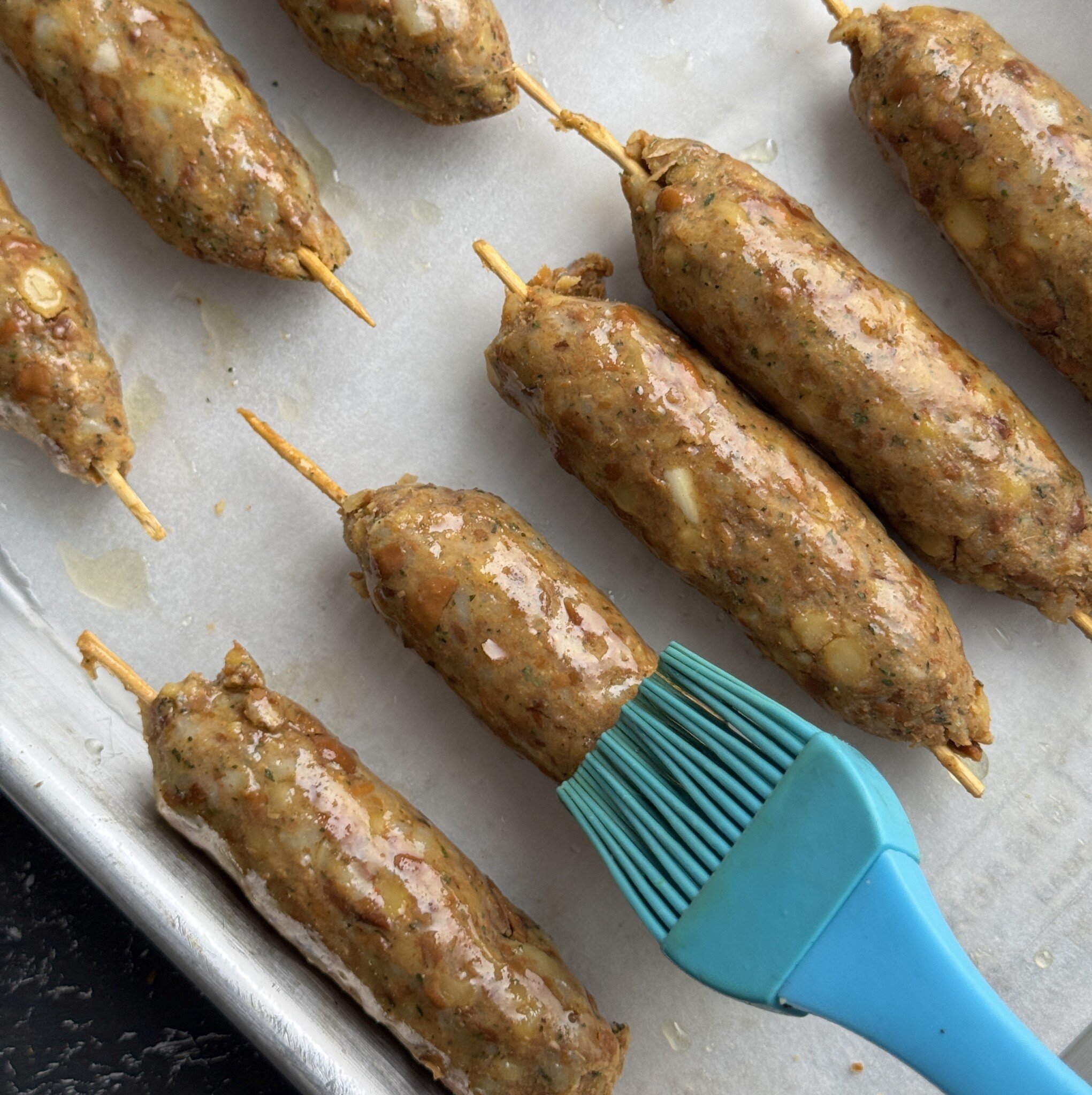 Air fryer veg seekh kebab | vegan seekh kebab - SecondRecipe