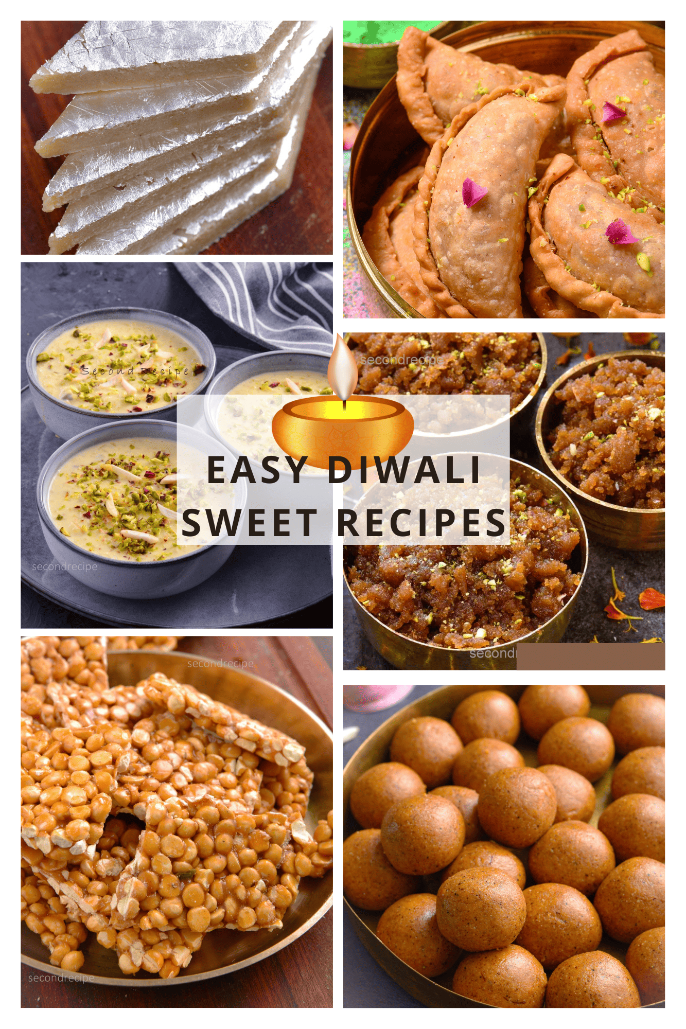 Diwali sweets platter - SecondRecipe